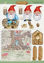 Gnomes Decoupage - The Cheers Gnome